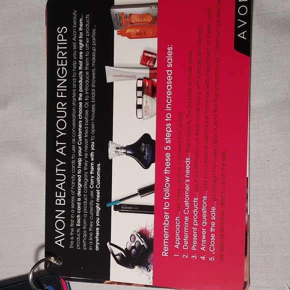 Avon Instructions Plastic Cards | Makeup | Avon Vintage Avon Beauty At ...